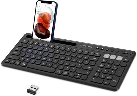 Amazon Com Vortec Wireless Multi Device Bluetooth Keyboard For IPhone IPad Samsung Android