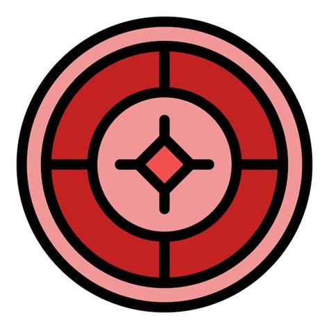 Premium Vector Reticle Computer Icon Outline Reticle Computer Vector Icon Color Flat Isolated