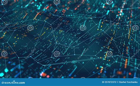 Cyber Network Data Flow Open Source Stock Illustration Illustration Of Neural Futuristic