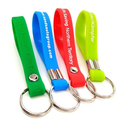 Keychain Bracelet Rubber Custom Silicone Wristband Key Chains Other Keychain