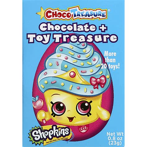 Choco Treasure Chocolate Toy Treasure Shopkins 0 8 Oz Shop