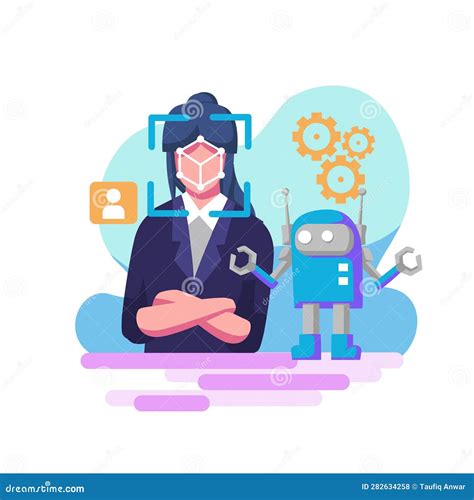 Affective Computing Flat Style Illustration Vector Design Stock Vector Illustration Of Camera