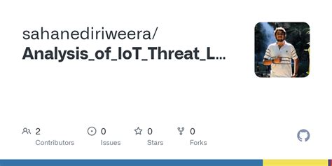 Github Sahanediriweeraanalysisofiotthreatlandscape