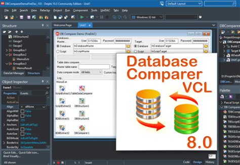 database comparer vcl for delphi c builder