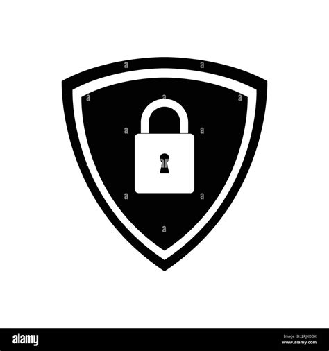 Security Icon In Flat Style Shield Security Symbol For Your Web Site Design Logo App Ui