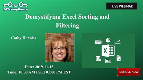 Demystifying Excel Sorting And Filtering 15 Nov 2019