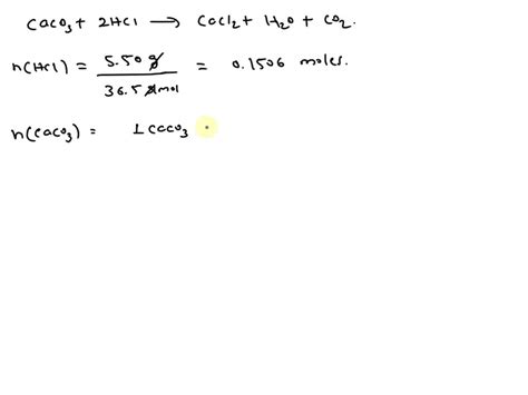 solved how many ml of 0 512 m hcl are needed to dissolve 6 85 g of caco3