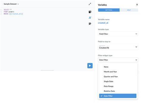 Field Filters For Sql Questions Metabase Learn
