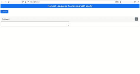 spacy natural language processing with dash dash python plotly