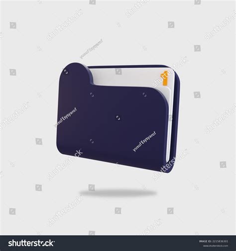 3d Render Folder Icon Illustration Stock Illustration 2215836301 Shutterstock