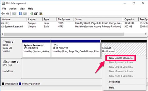 Create And Format A Hard Disk Partition In Windows 10
