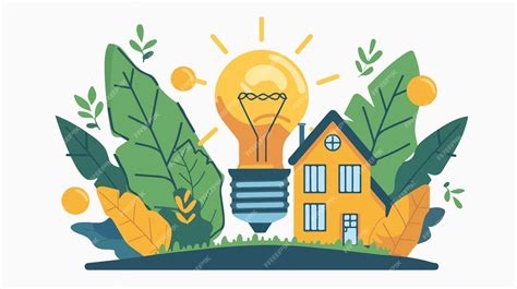 Electric Light Bulb With House Inside As Symbol Premium Ai Generated