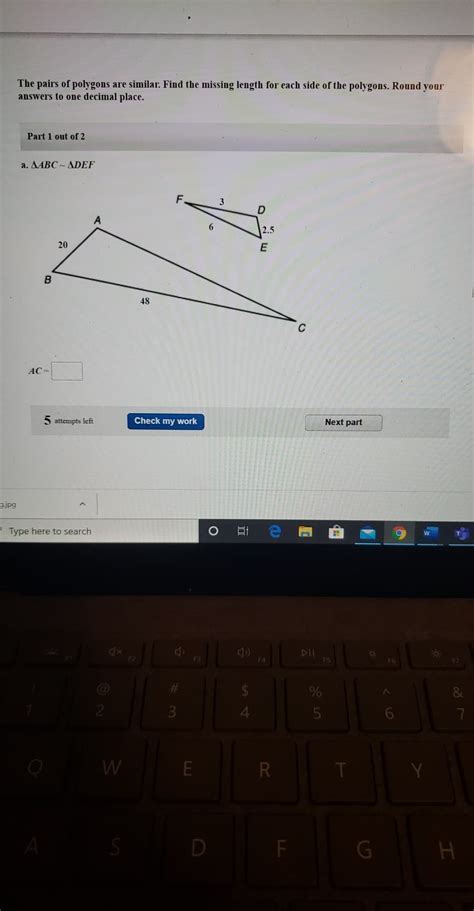 Solved The Pairs Of Polygons Are Similar Find The Missing Chegg