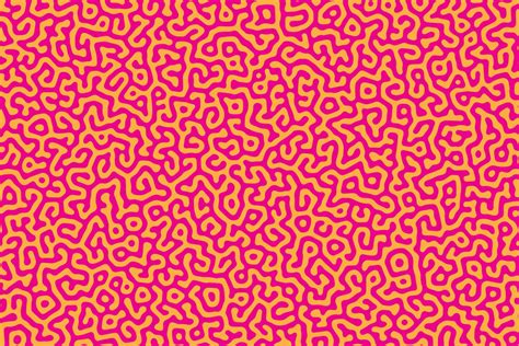 Seamless Organic Biological Pattern Abstract Shapes Like Corals Bio