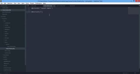 Laravel 4 Blade Extends Section Yeild YouTube