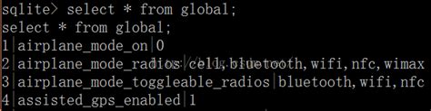 在adb shell中直接使用sqlite3命令操作数据库 adb 设置 global 数据库 csdn博客