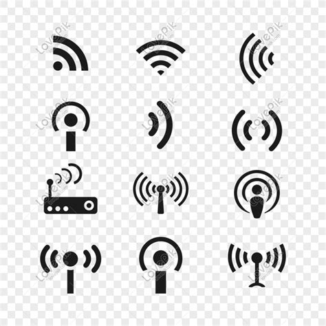 신호 아이콘 모음 Wifi 아이콘 핫스팟 아이콘 Png 일러스트 무료 다운로드 Lovepik