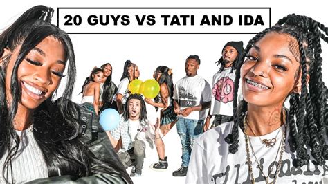 20 Guys Vs 2 Influencers Prettyluhtatii And Positiveida Youtube