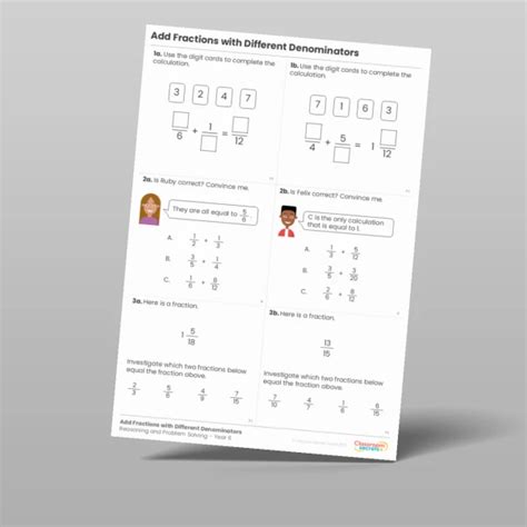 Year 3 Add Fractions Reasoning And Problem Solving 2 Resource