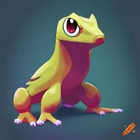 Intricately Designed Pokemon With Gecko Like Features On Craiyon