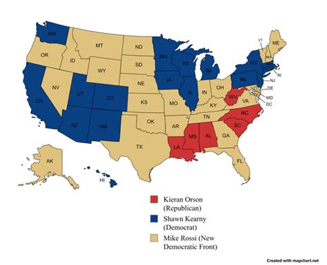 Electoral Map Of The 2052 Election Rworldbuilding
