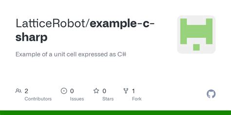 Github Latticerobotexample C Sharp Example Of A Unit Cell Expressed As C