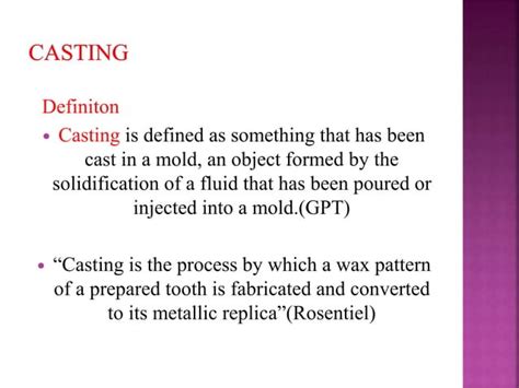 Casting Defects Ppt Pptx Candle And Soap Making Arts And Crafts