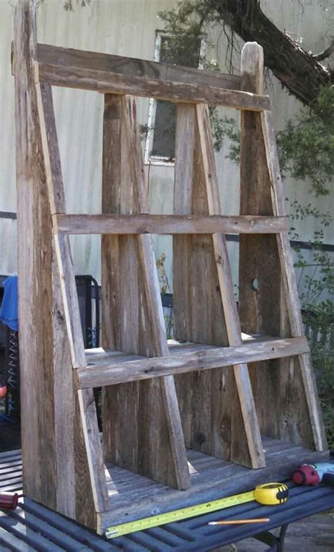 Barnwood Angled Cubby Hole Shelf