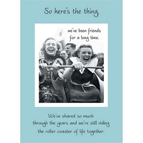 Rsvp Two Laughing Women On Roller Coaster Ride Feminine Birthday Card