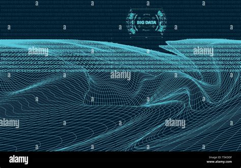 Big Data Visualization Background 3d Big Data Connection Background