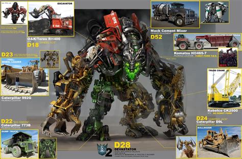 Tf Rotf Devastator Concept Art And Overload Robot Mode Transformers