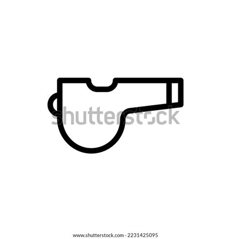 Whistle Icon Sports Equipment Symbol Whistle Stock Vector Royalty Free 2231425095 Shutterstock