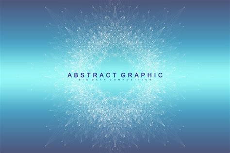 Big Data Visualization Graphic Abstract Royalty Free Vector