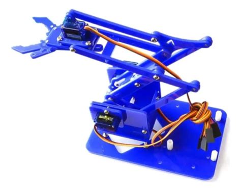 kit acrilico arduino brazo robotico sin motores natrobot