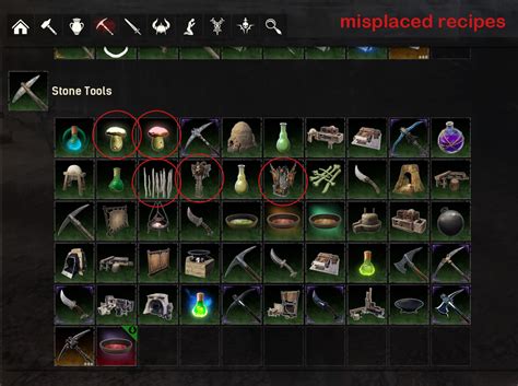 Bug Report Various Knowledge Tab Bugs Pc Bug Reports Funcom Forums