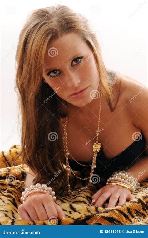 Headshot Of Girl Stock Image Image Of Breasts Adult