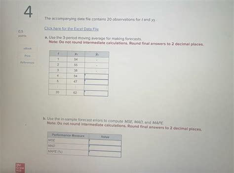Solved The Accompanying Data File Contains 20 Observations