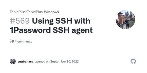 Using SSH With 1Password SSH Agent Issue 569 TablePlus TablePlus