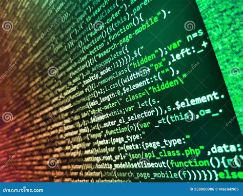 Programmer Typing New Lines Of Html Code Web Server Data On A Monitor