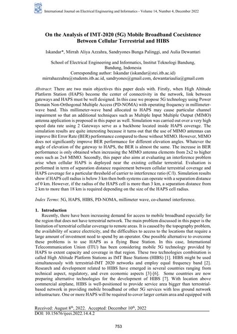 Pdf On The Analysis Of Imt 2020 5g Mobile Broadband Coexistence Between Cellular Terrestrial