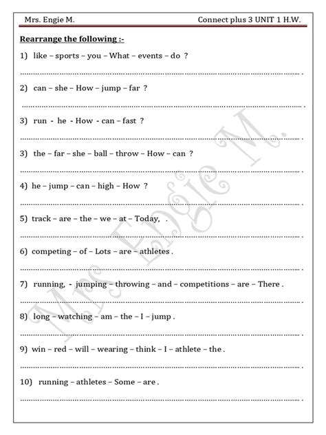 Connect Plus 3 Unit 1 Homework Pdf Pdf