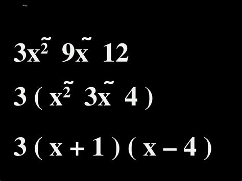 General Trinomials For Public Schoolpptx Ppt