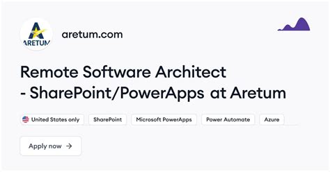 Remote Software Architect Sharepoint Powerapps Job At Aretum Himalayas