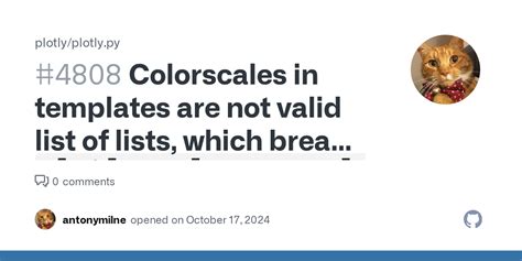 Colorscales In Templates Are Not Valid List Of Lists Which Breaks `lorssample