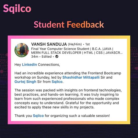 Sqilco On Linkedin Techlearning Frontendbootcamp Sqilco