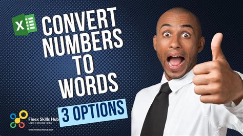 Convert Numbers To Words In Microsoft Excel 3 Options Youtube