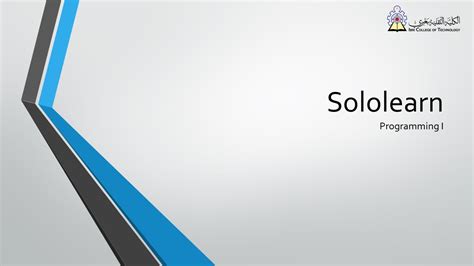 Introduction To Sololearn Youtube