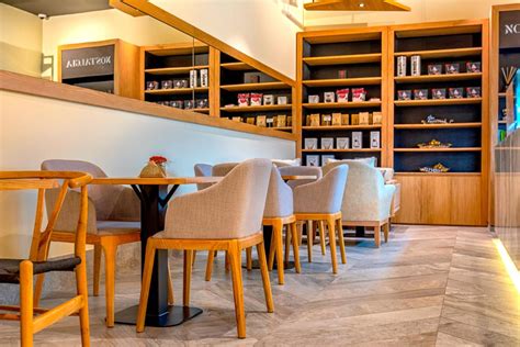 Luxury Coffee Shop Furniture Cool Coffee Bar Decor Display Solution