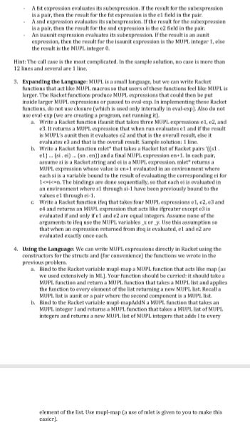 racket programming hi i m having trouble completing
