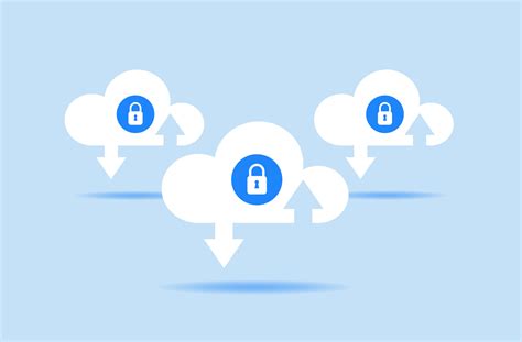 Secure File Sharing Vector Illustration Concept With Characters